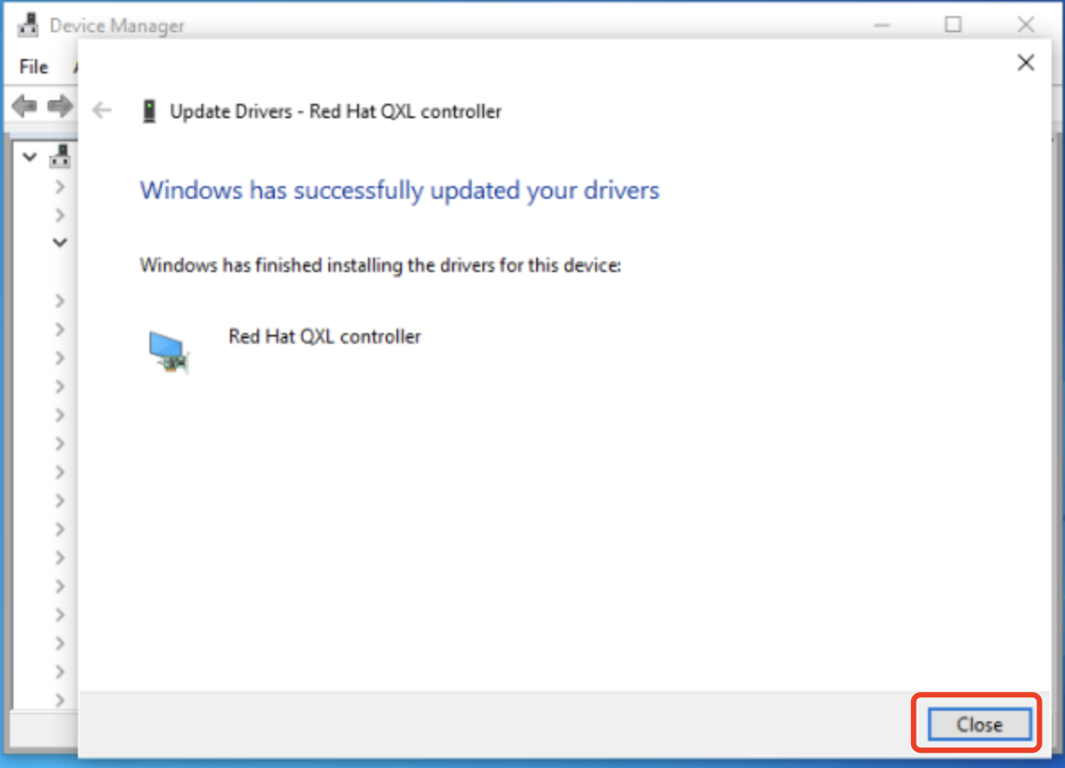 Installing the QXL driver by loading the virtio-win driver | Installing the QXL driver on a ...
