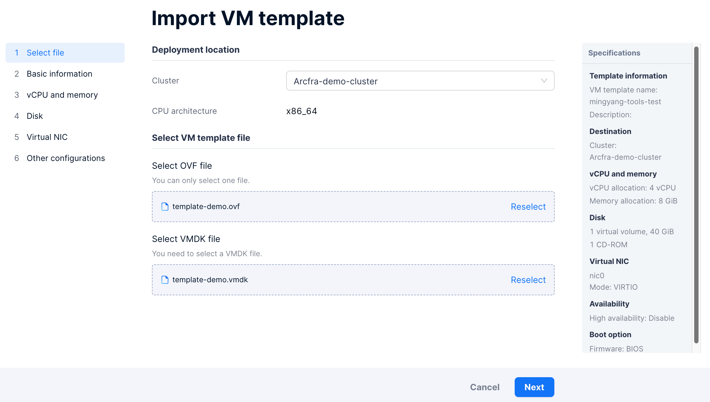 Prepare your virtual machine template | quick start guide | Arcfra Docs